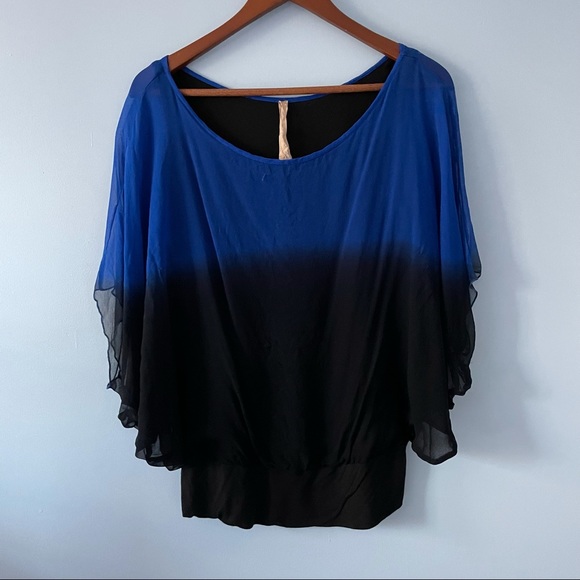 Bailey 44 | Tops | Bailey 44 Top Size Large Black And Blue | Poshmark